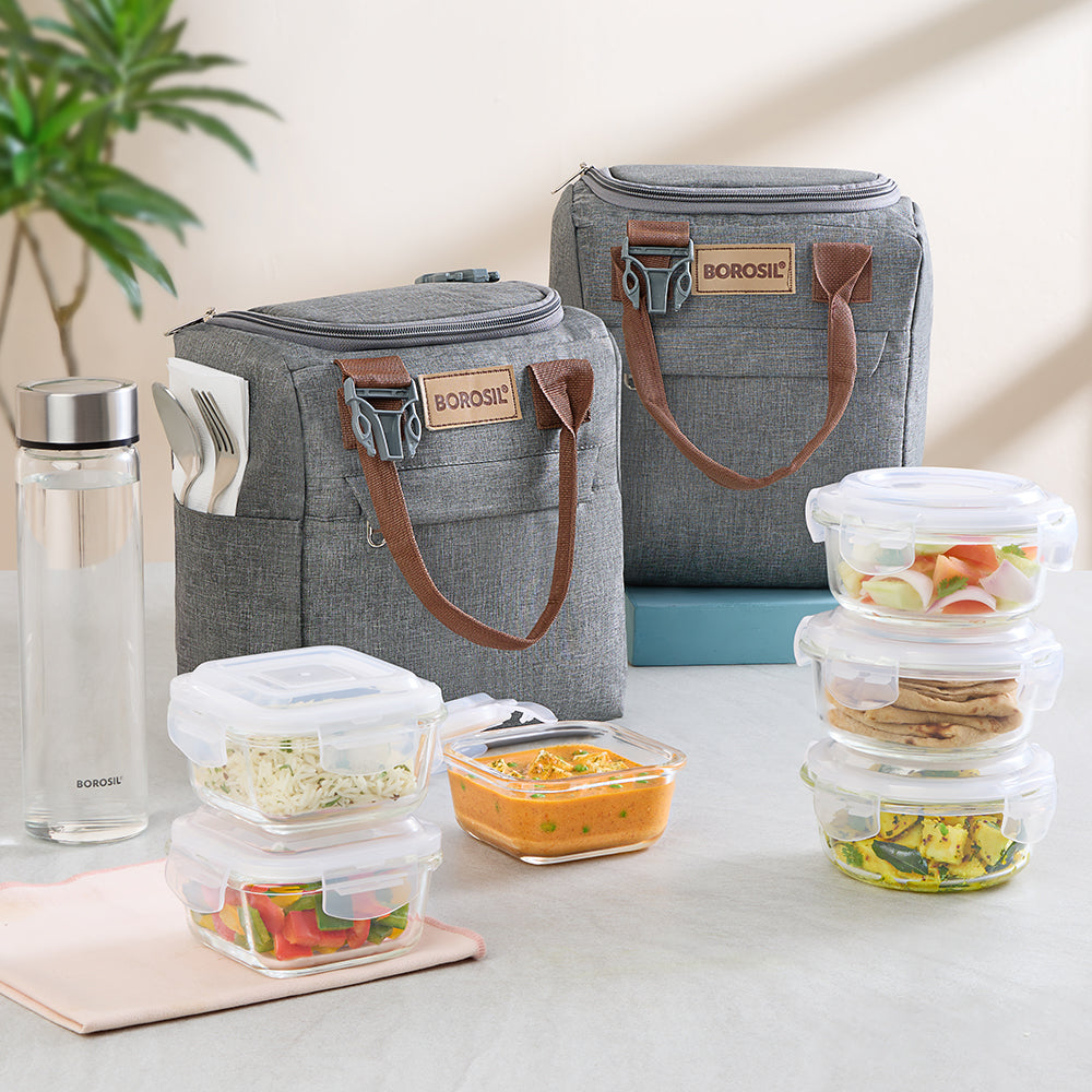 Borosil Gourmet Lunch Box Set – SHIPCART